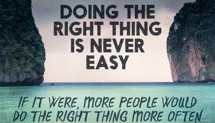"Doing the right thing". What does this actually mean? - The Digital ...